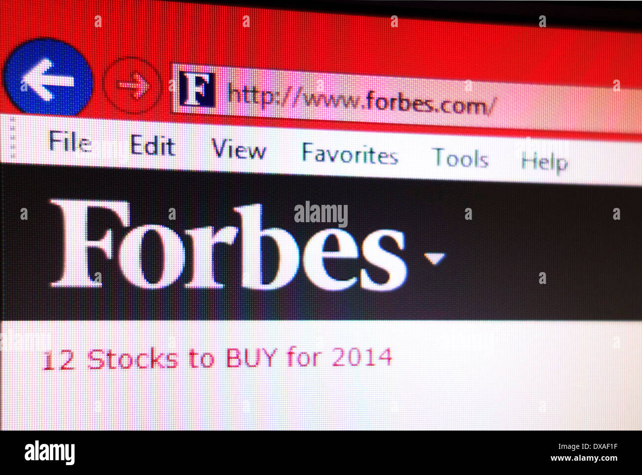 Website information hi-res stock photography and images - Alamy