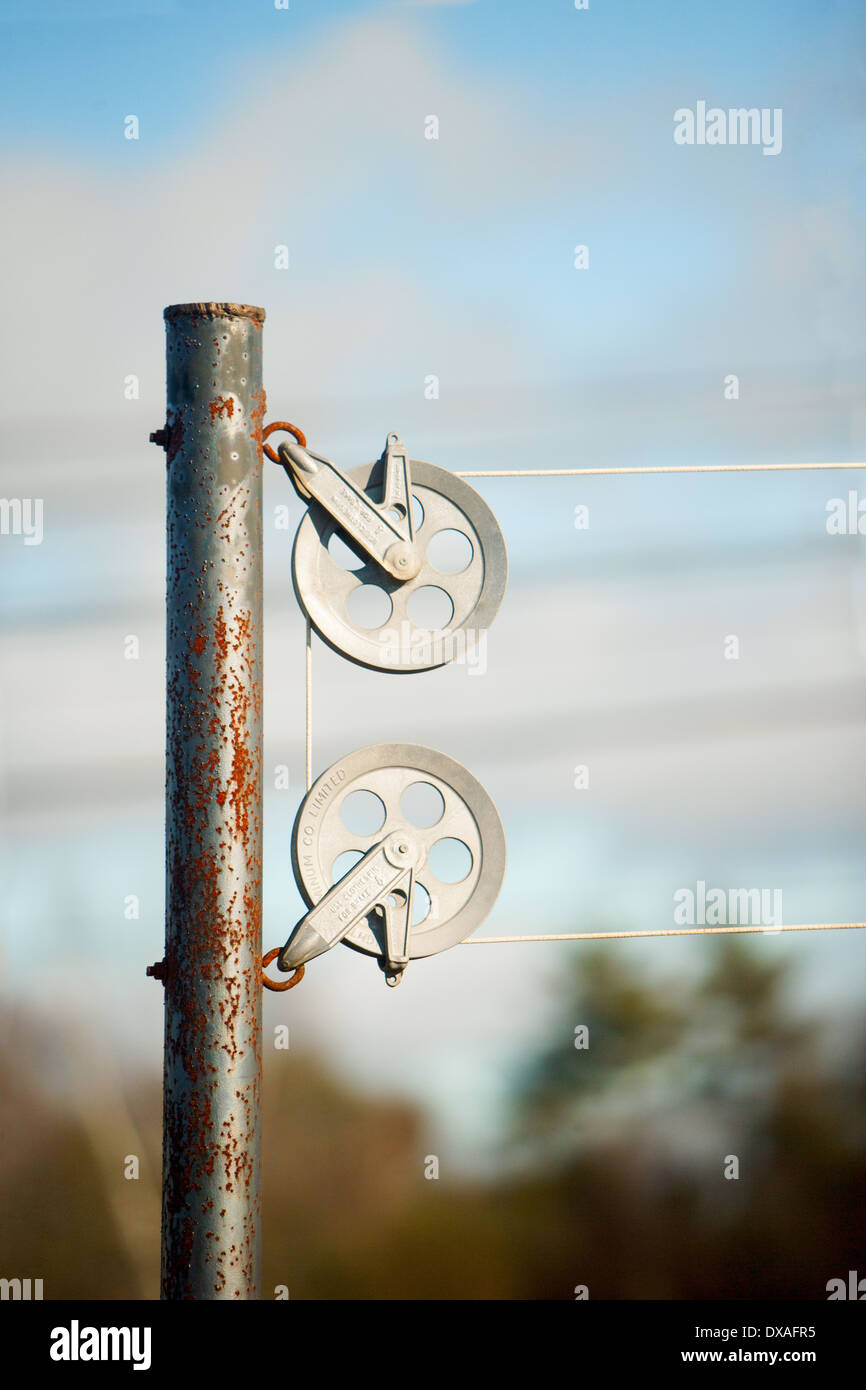 A rusty clothes line Stock Photo - Alamy