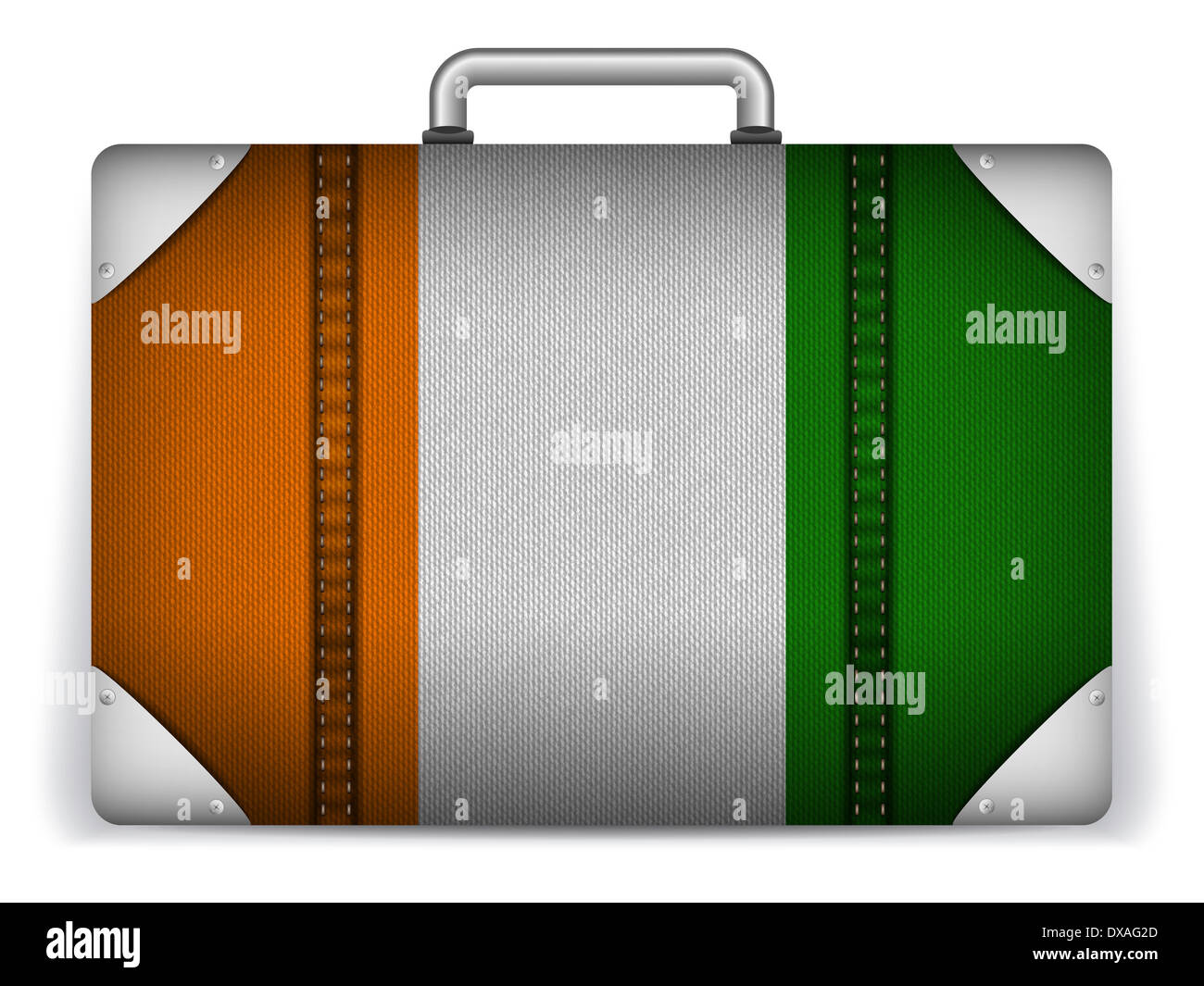Vector - Ireland Travel Luggage with Flag for Vacation Stock Photo - Alamy