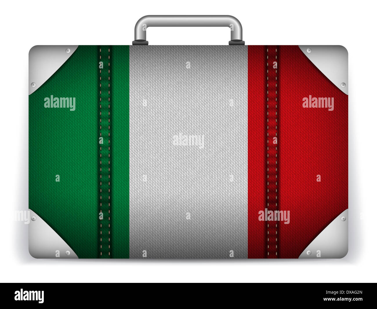 Vector - Italy Travel Luggage with Flag for Vacation Stock Photo - Alamy