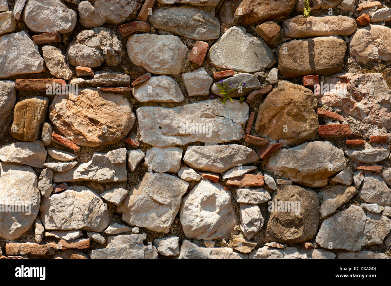 Antique brick wall Stock Photo - Alamy