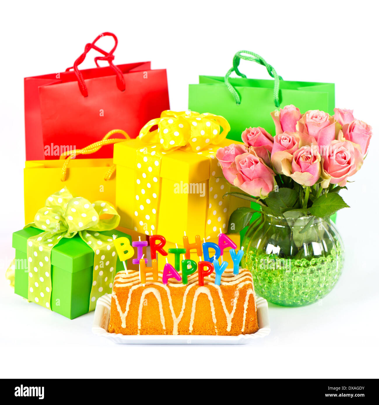 Happy Birthday! party decoration Stock Photo - Alamy