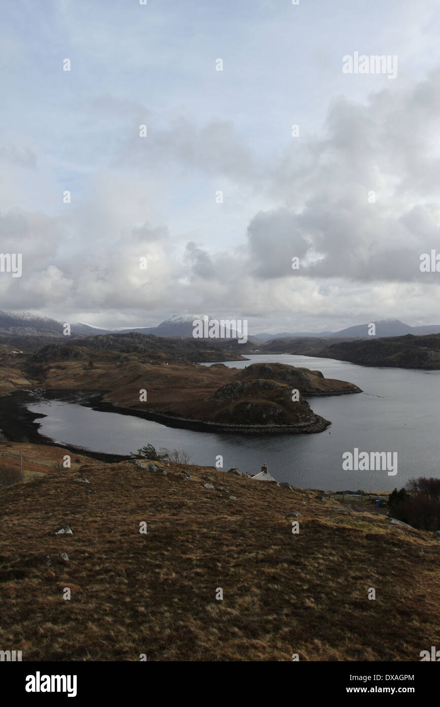 Loch Inchard near Kinlochbervie Scotland March 2014 Stock Photo - Alamy