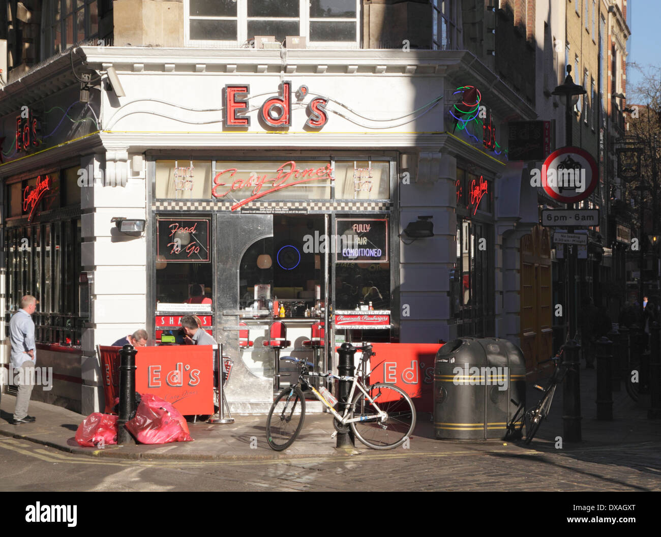 Ed's Easy Diner Soho London Stock Photo - Alamy