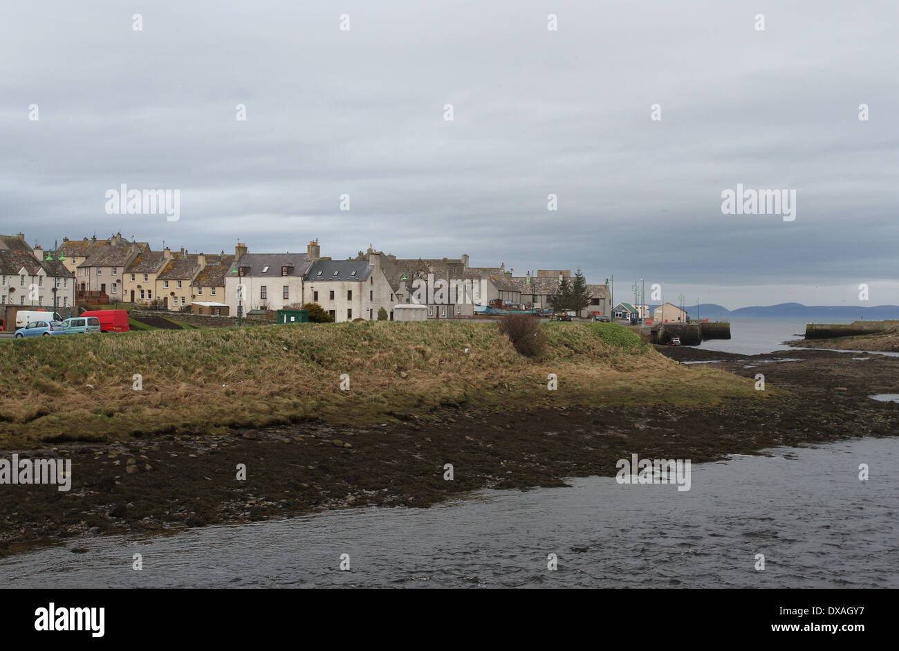 Thurso waterfront and river Scotland March 2014 Stock Photo - Alamy