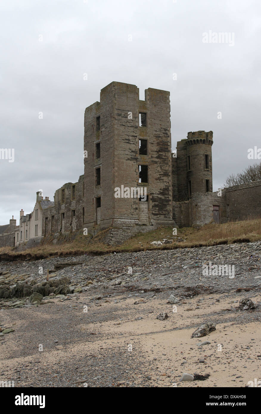 Exterior of Thurso castle Scotland March 2014 Stock Photo - Alamy