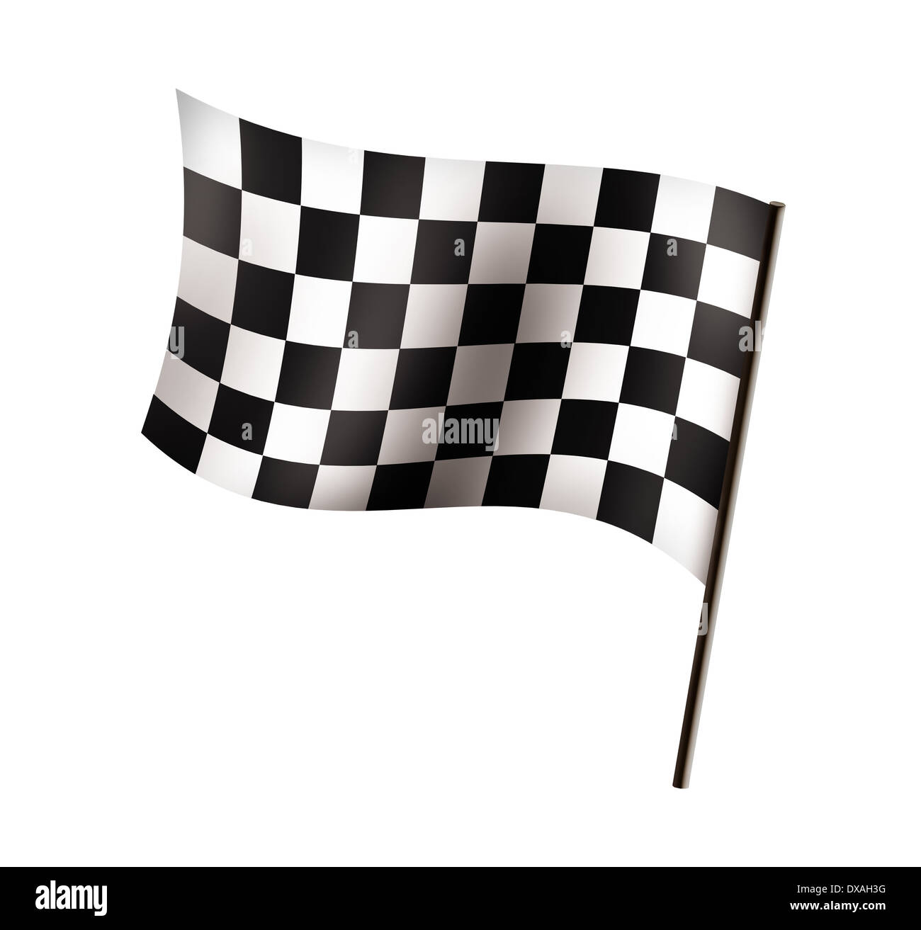 Racing flag isolated on white background Stock Photo - Alamy