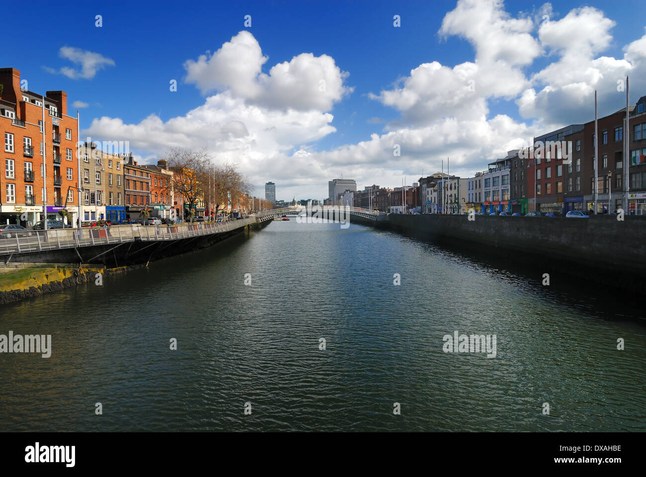 View of Dublin over river Liffey Stock Photo - Alamy