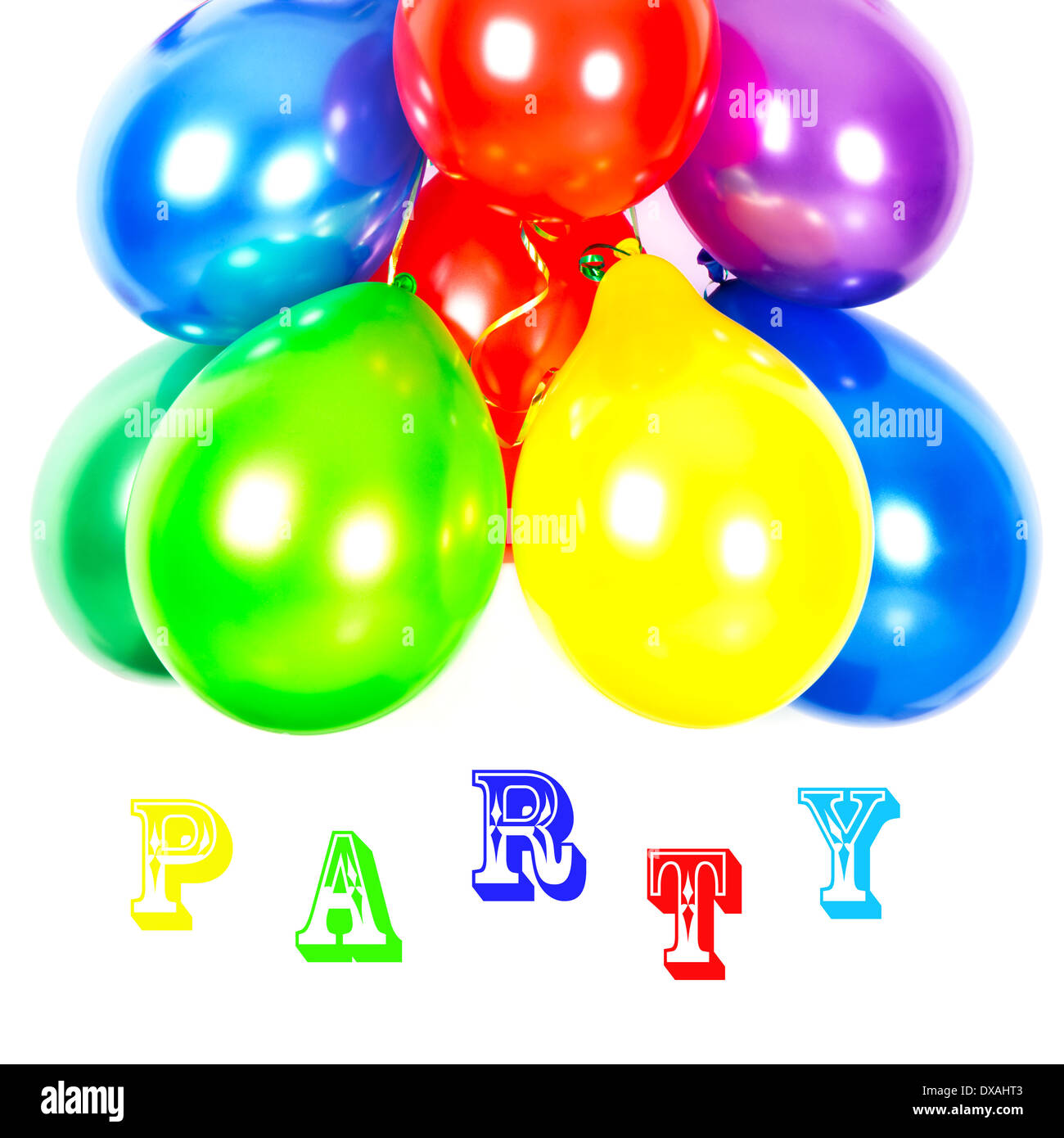 colorful balloons. party decoration Stock Photo - Alamy