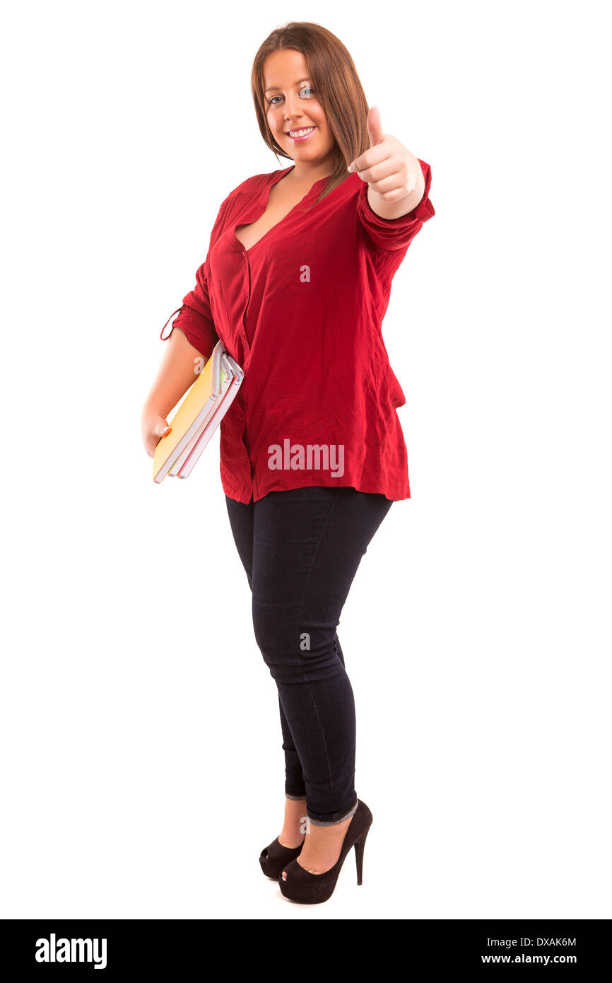 Beautiful female plus size college hi-res stock photography and images ...