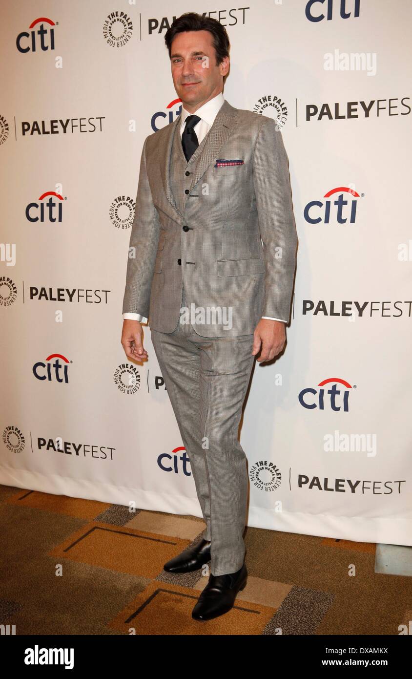 Los Angeles, CA, USA. 21st Mar, 2014. Jon Hamm at arrivals for AMC's ...