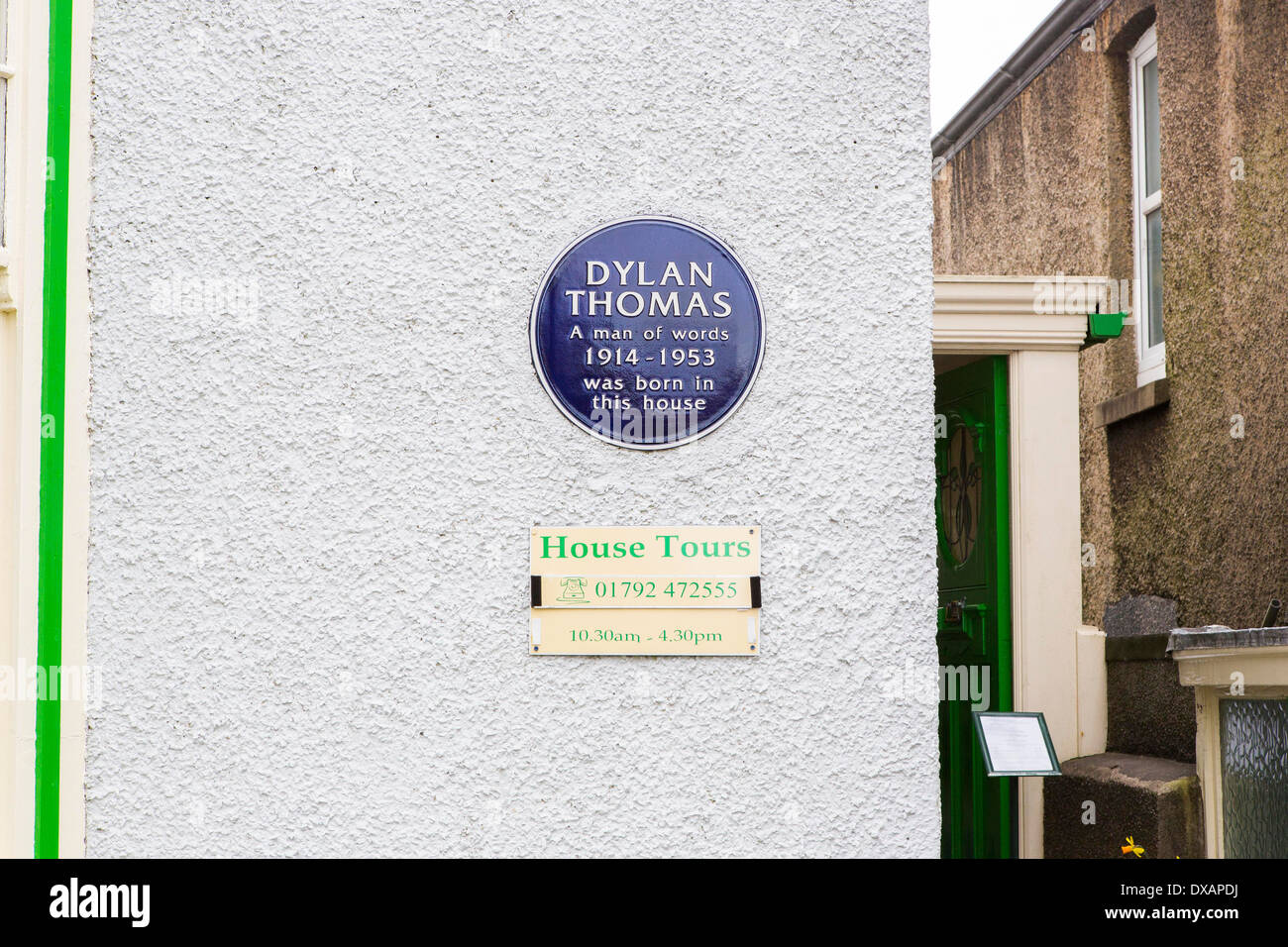 Dylan Thomas house in swansea Stock Photo - Alamy