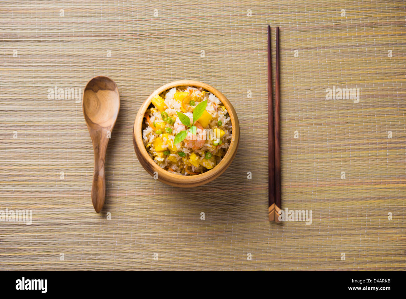 fried rice served on a bowl Stock Photo - Alamy