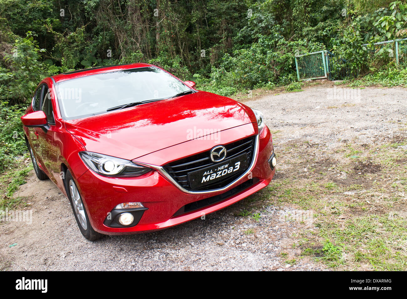 Mazda 6 2014 Model red color Stock Photo - Alamy