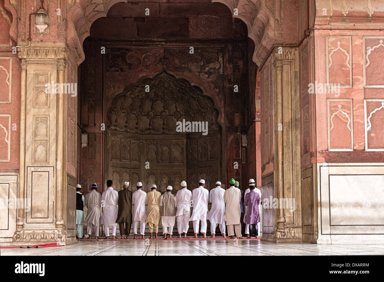 Detail view of the jama masjid mosque in old delhi hi-res stock ...