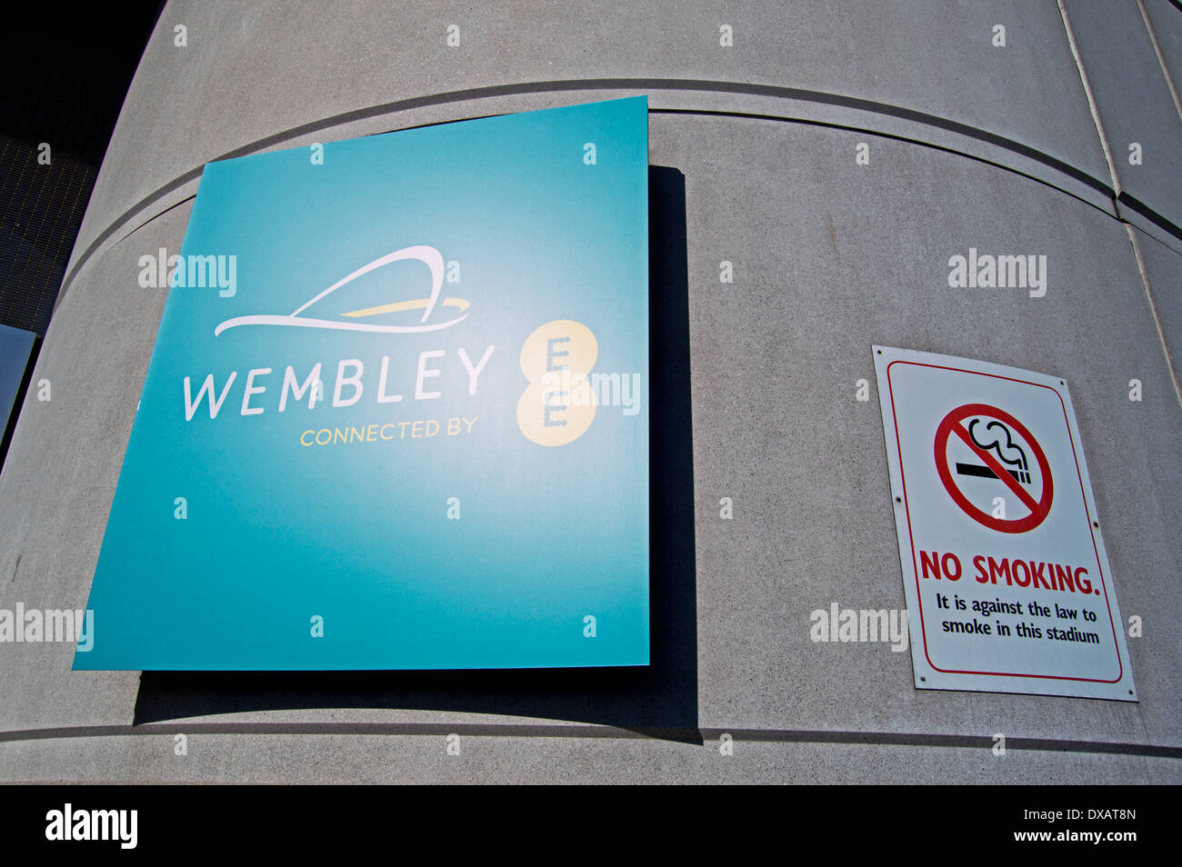 No Smoking sign at Wembley Stadium, London Borough of Brent, London ...