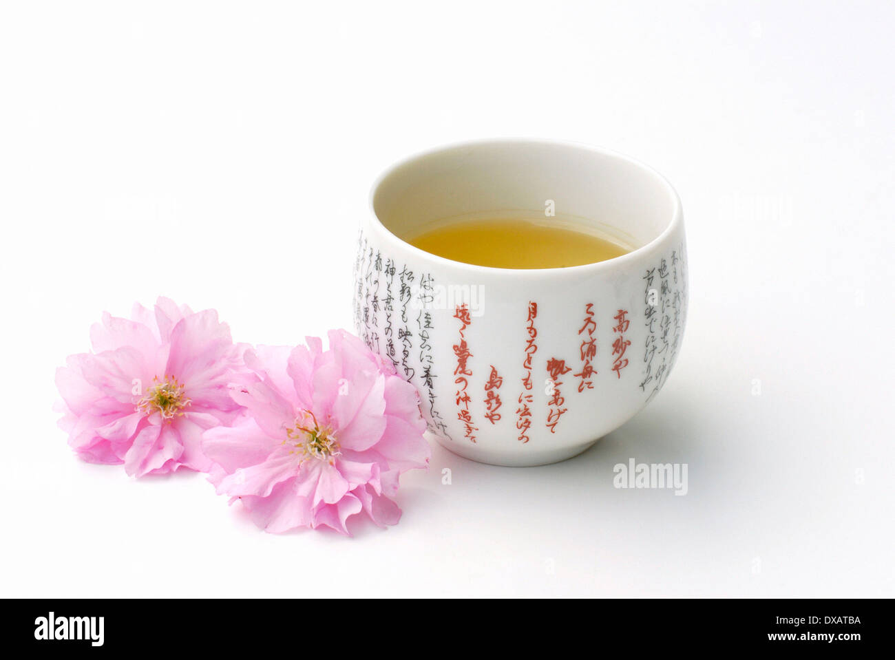 Cup sencha tea green Cut Out Stock Images & Pictures - Alamy