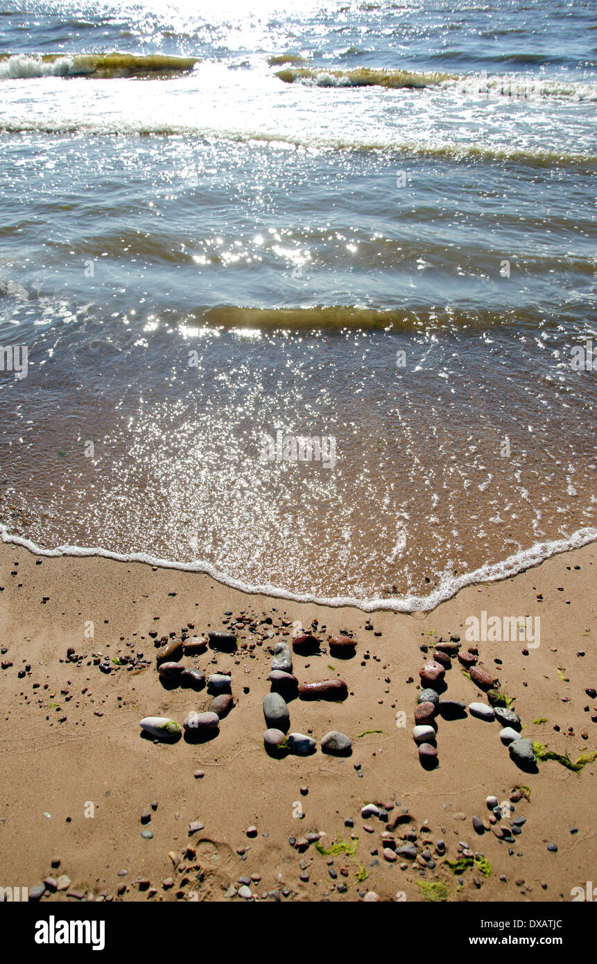 Summer word sea hi-res stock photography and images - Alamy