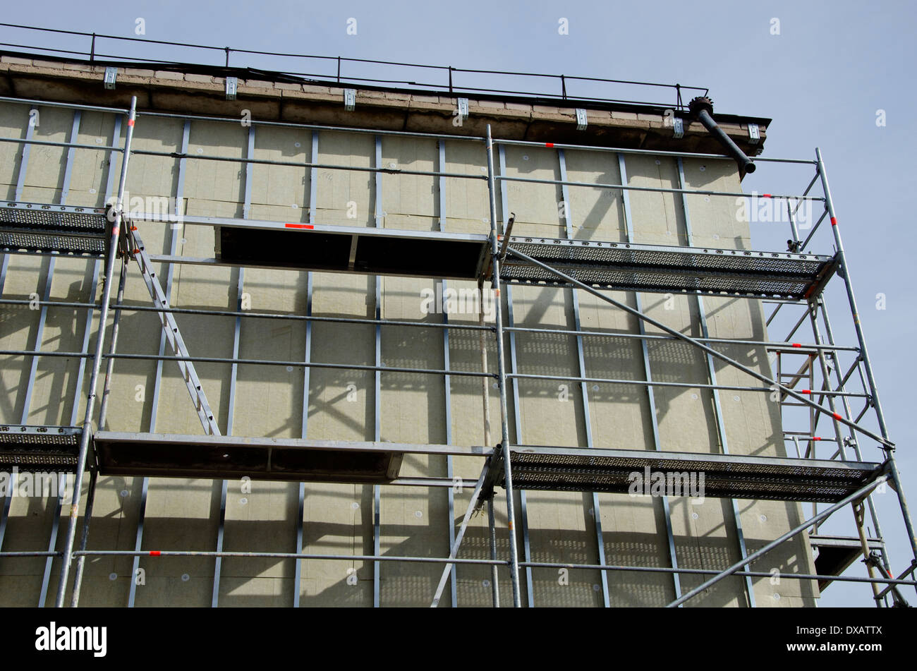 old block house renovation and thermal isolation with mineral rookwooll ...