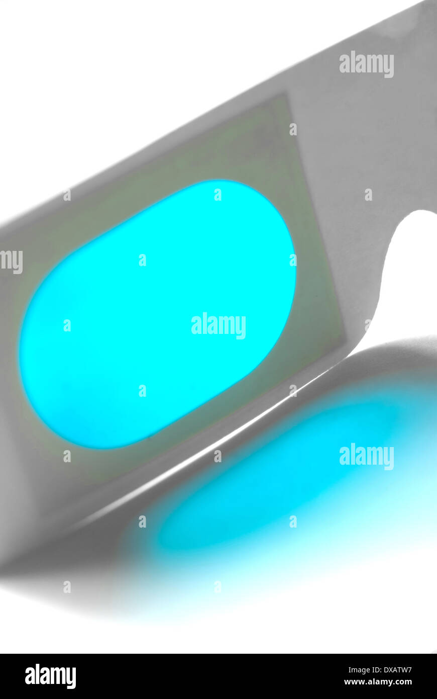 3D glasses on white background / 3D spectacles Stock Photo - Alamy