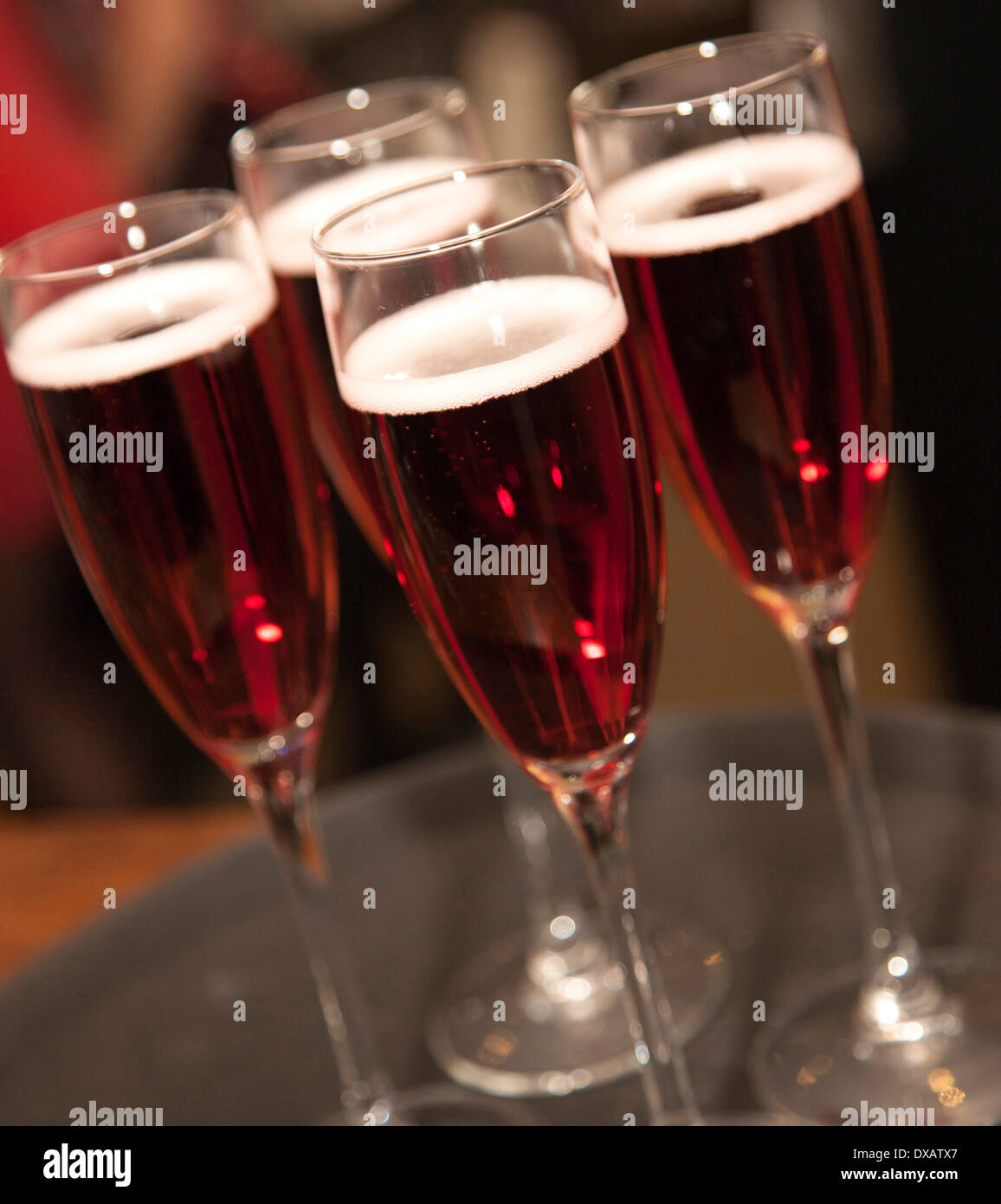 Pink champagne toast hi-res stock photography and images - Alamy
