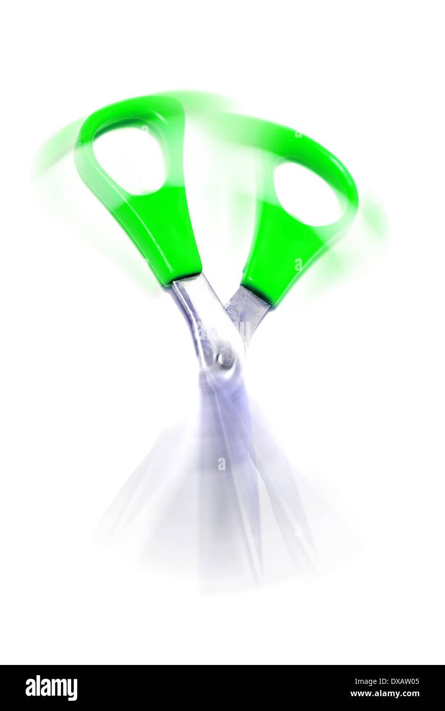 Green handled scissors hi-res stock photography and images - Alamy