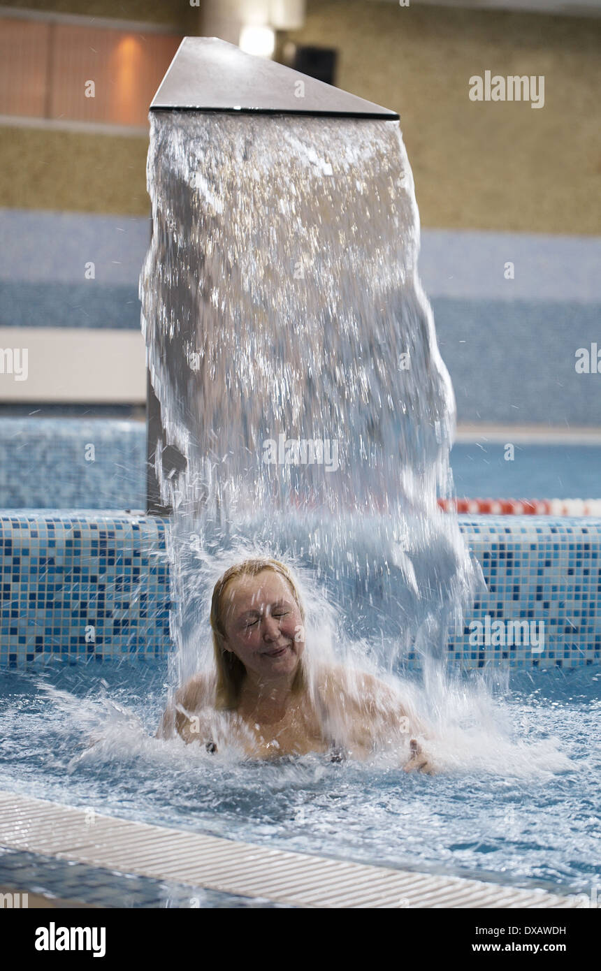 Woman shower stream swim hi-res stock photography and images - Alamy
