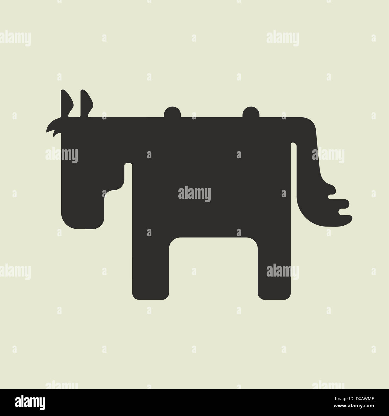 Pony silhouette icon hi-res stock photography and images - Alamy