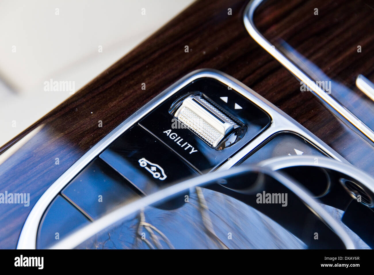 Mercedes-Benz C-Class mode setting button Stock Photo - Alamy