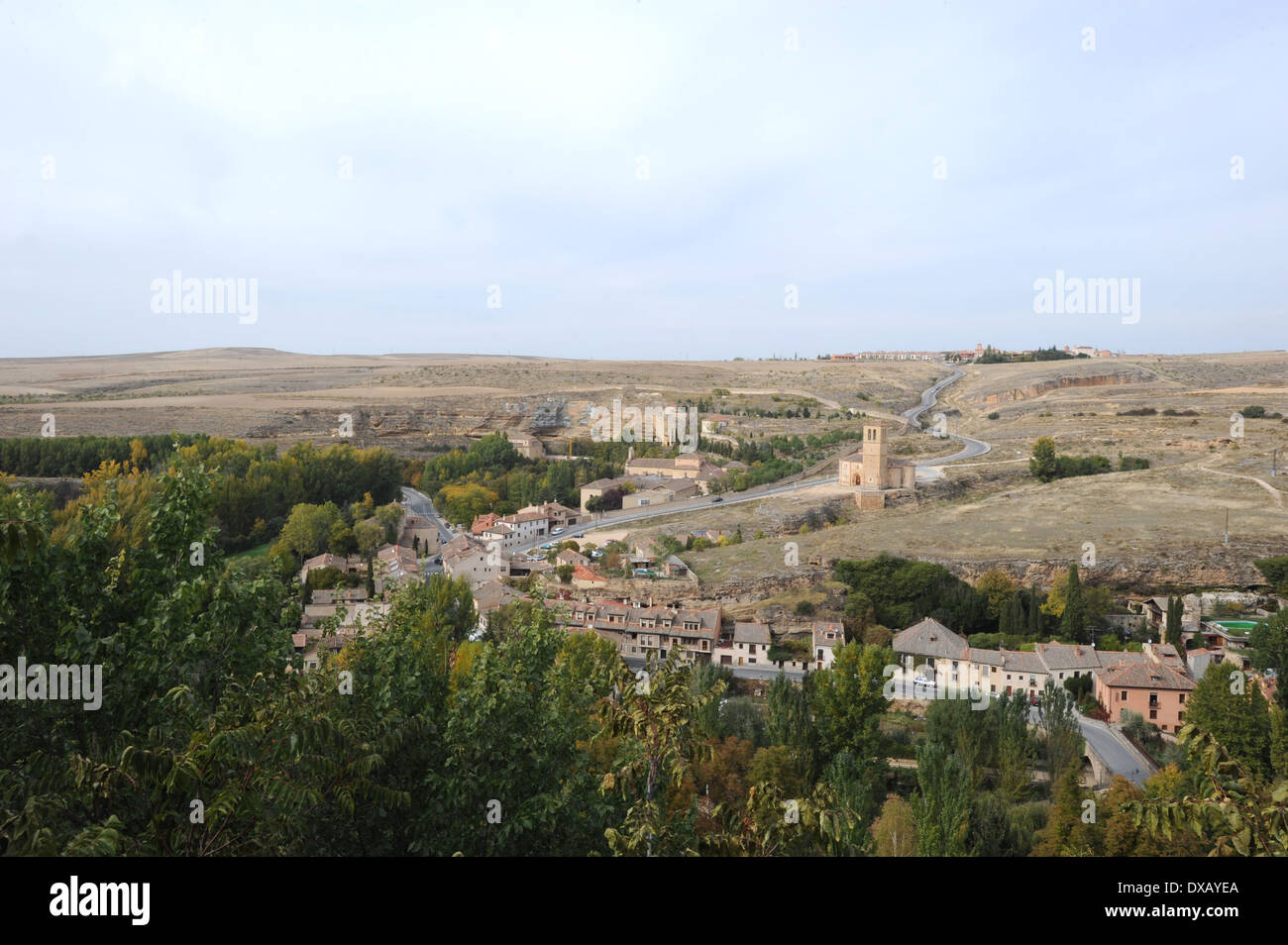 A scenery of Segovia from the Alcázar of Segovia (Segovia Castle) in ...