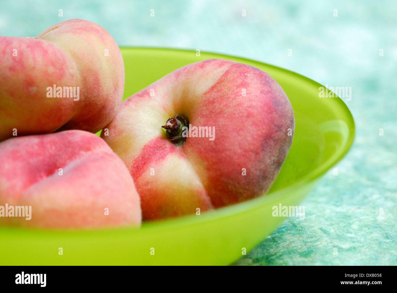 Chinese Flat Peach Stock Photo - Alamy