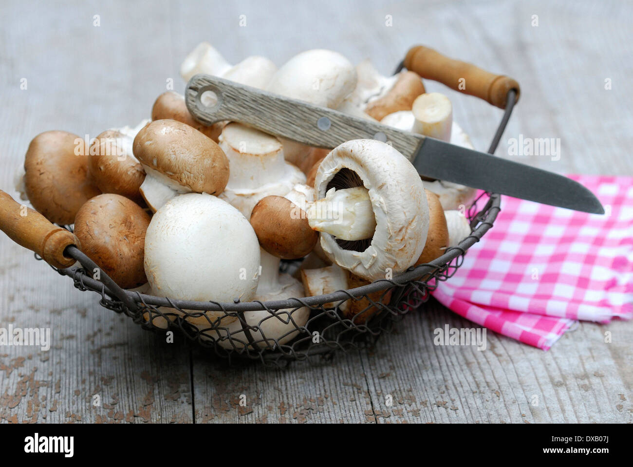 Button mushrooms hi-res stock photography and images - Alamy