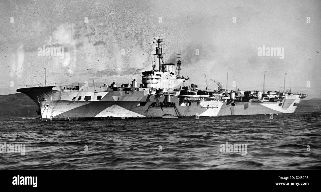 Royal Navy warship WW11 Stock Photo - Alamy