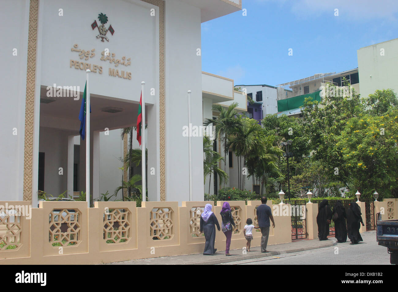 View of the parliament building in Malé, Maldives, 21 March 2014. In ...