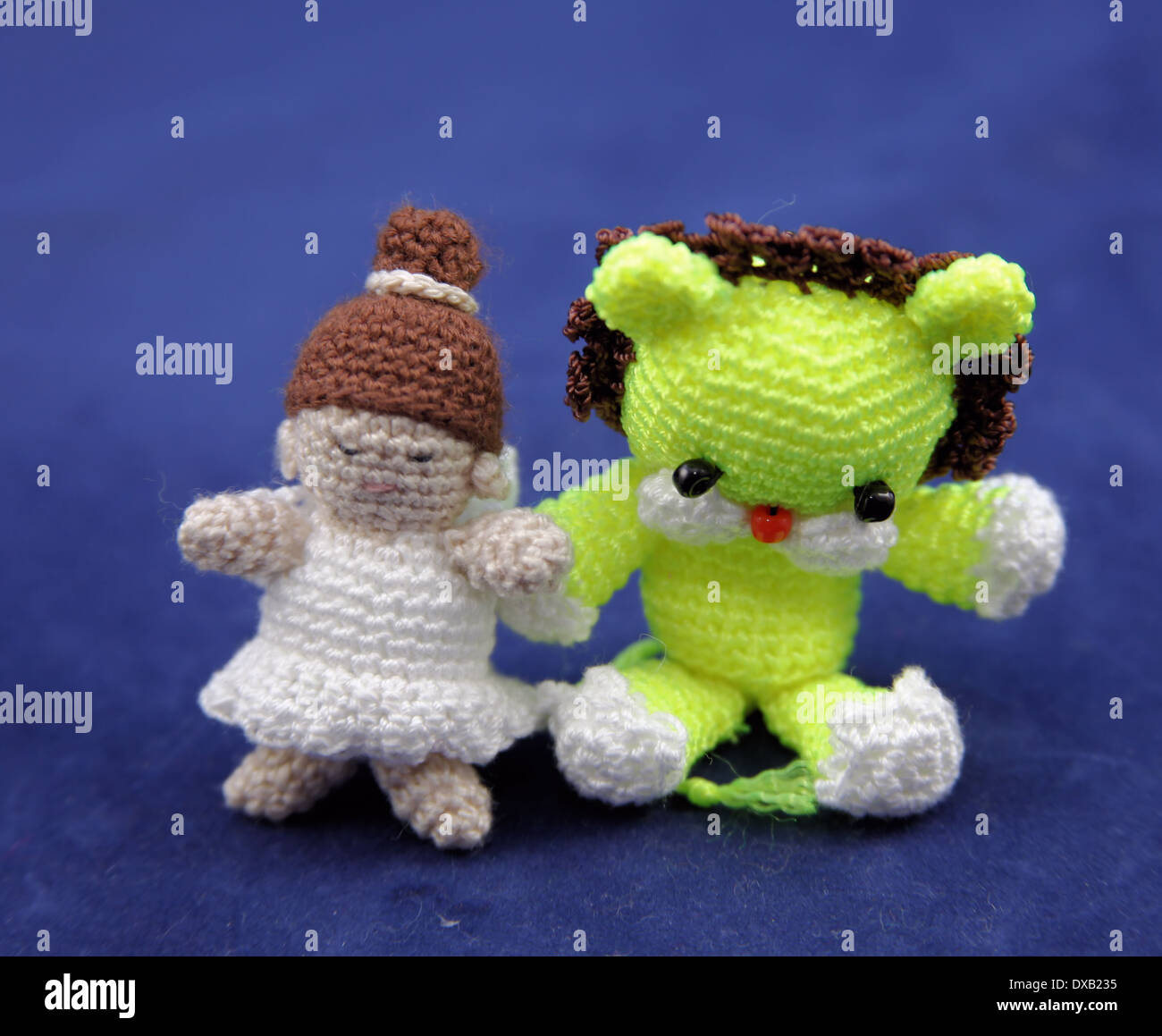 MINIATURE DOLLS AND ANIMALS Stock Photo - Alamy