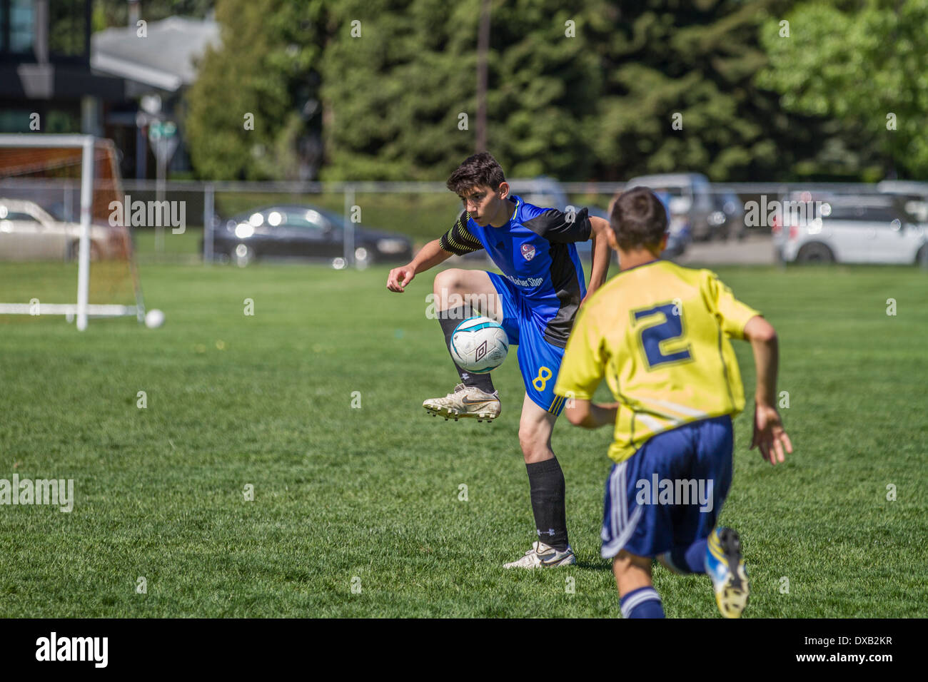 Teen boys fun outdoors hi-res stock photography and images - Alamy