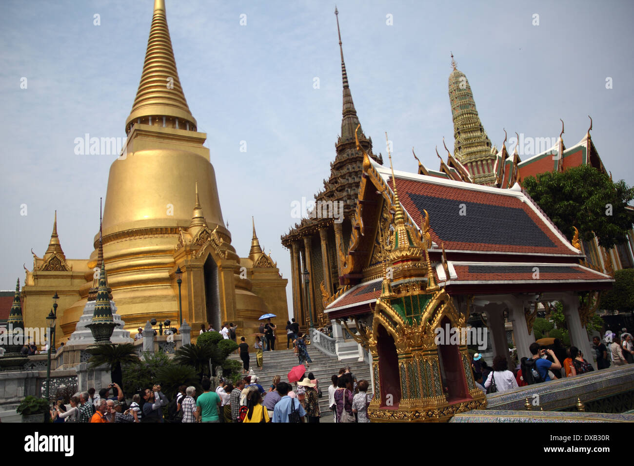 The Grand Palace, Wat Phra Kaew, Temple of the Emerald Buddha in Bangkok Stock Photo - Alamy