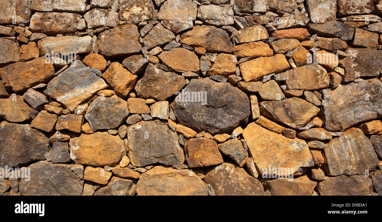 Background patterns and textures of a South Indian style dry stone wall ...