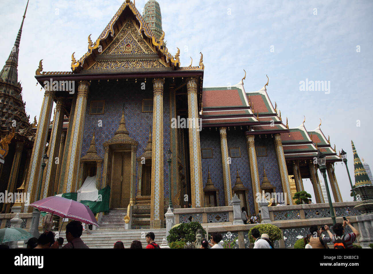 The Grand Palace, Wat Phra Kaew, Temple of the Emerald Buddha in Bangkok Stock Photo - Alamy