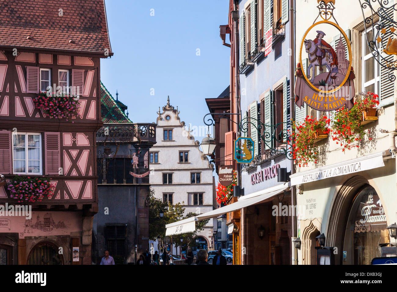 Colourful buildings in the old town of Colmar, Alsace, France Stock ...