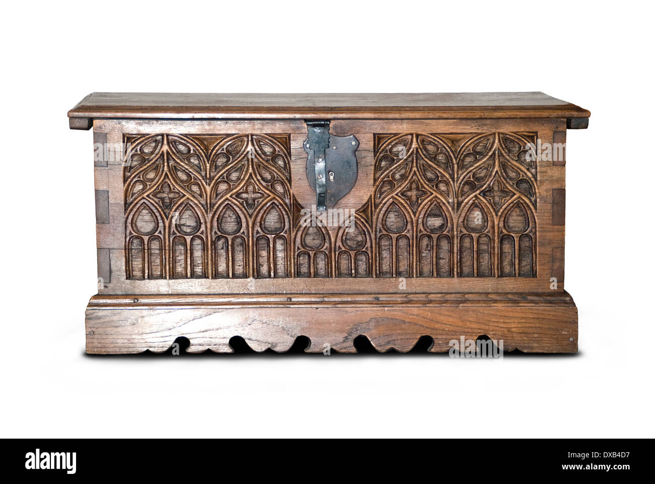 Old wooden trunk Cut Out Stock Images & Pictures - Alamy