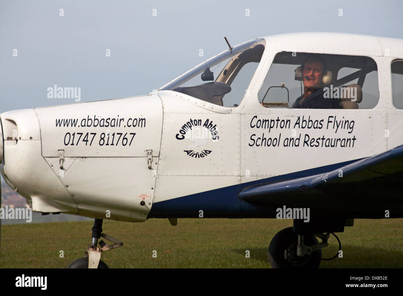 Compton Abbas Flying School and Restaurant detail on light aircraft at ...