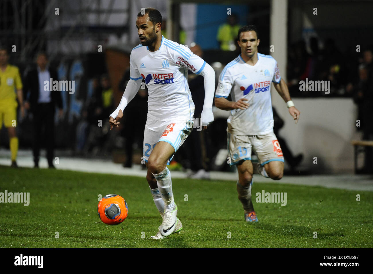 Marseille, France. 22nd Mar, 2014. French League 1 football. Olympique ...