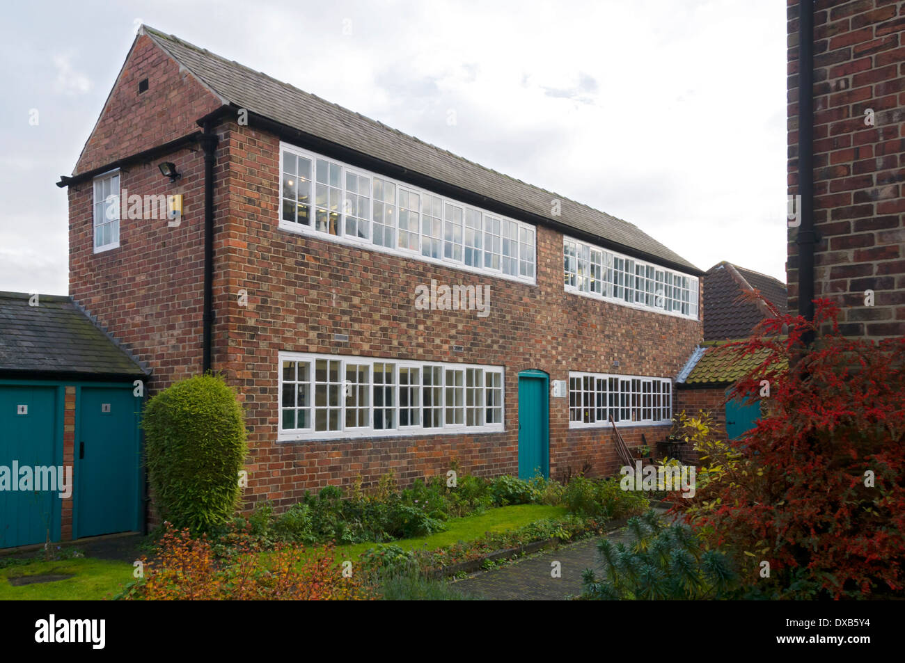 The frameshop building at the Framework Knitters Museum, Ruddington ...