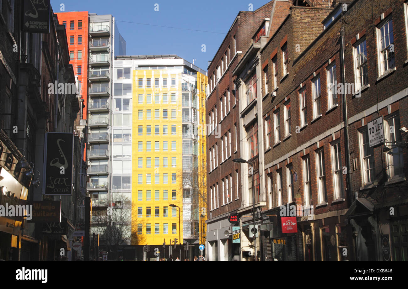 Denmark Street in central London Stock Photo - Alamy