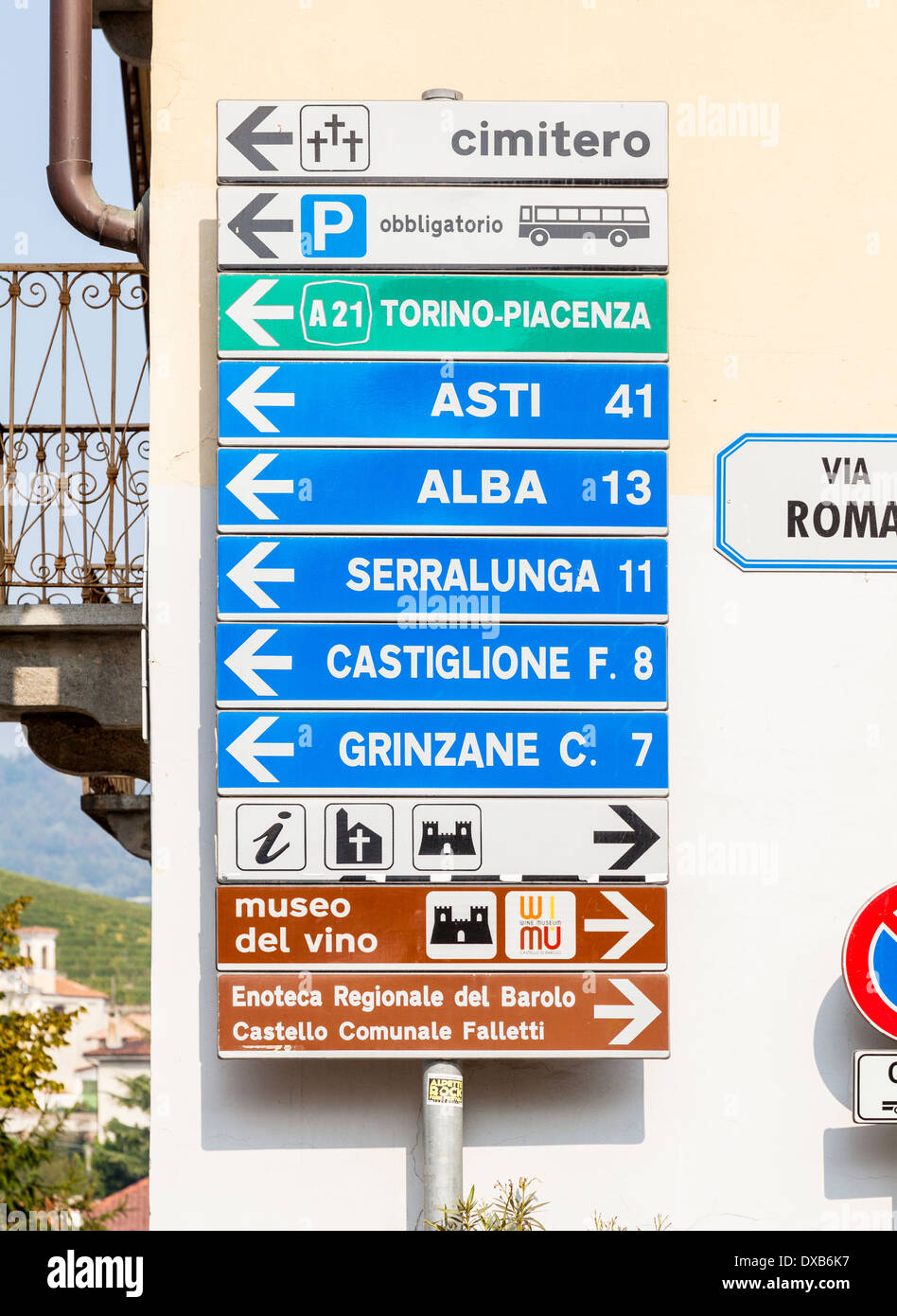Italy Direction Directions Sign High Resolution Stock Photography and ...