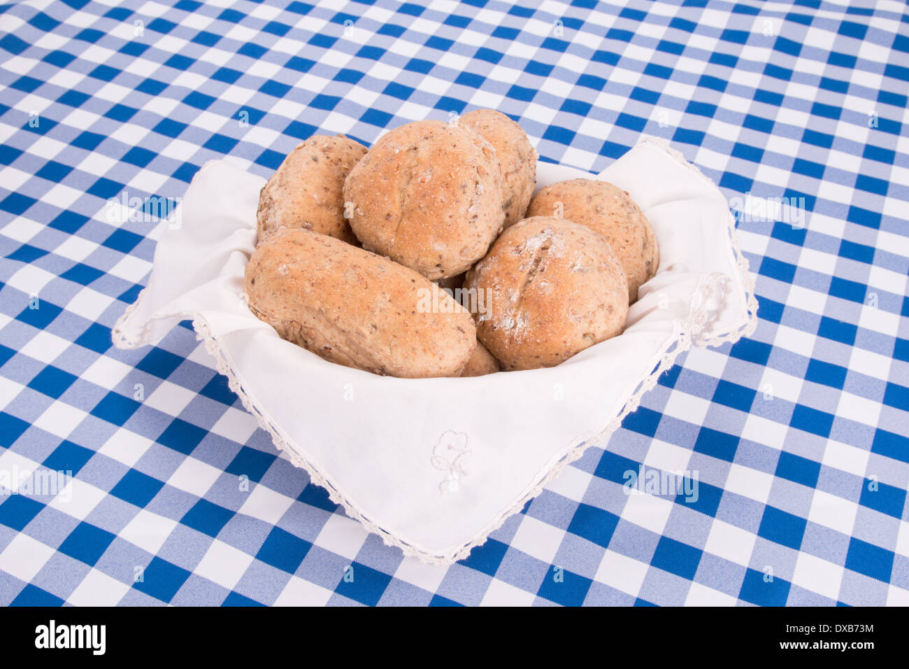 Buns baps brown wholegrain hi-res stock photography and images - Alamy