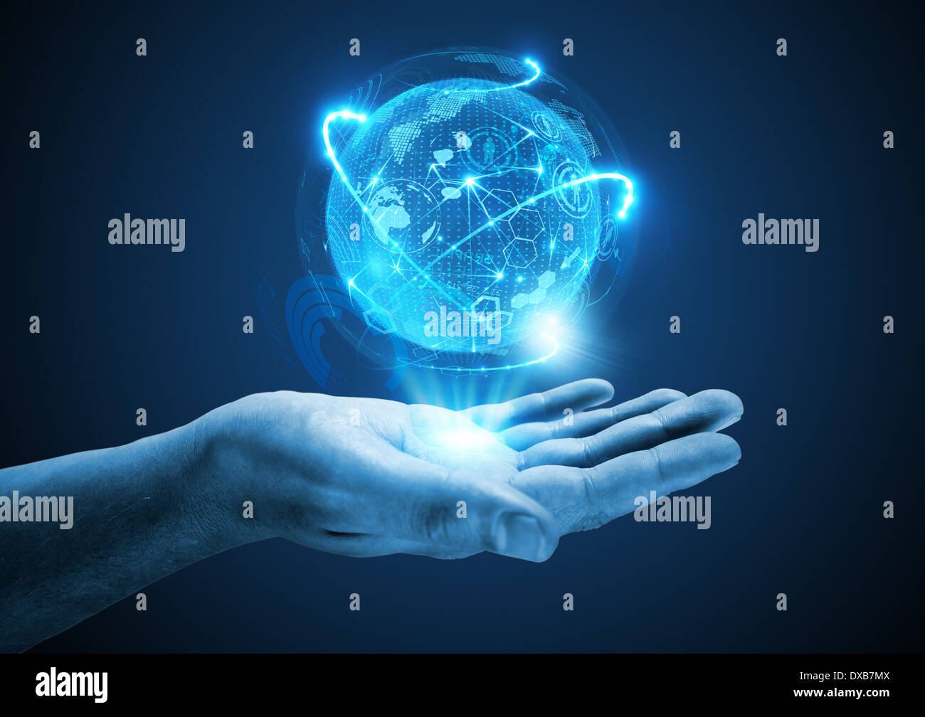 Holographic projection hi-res stock photography and images - Alamy