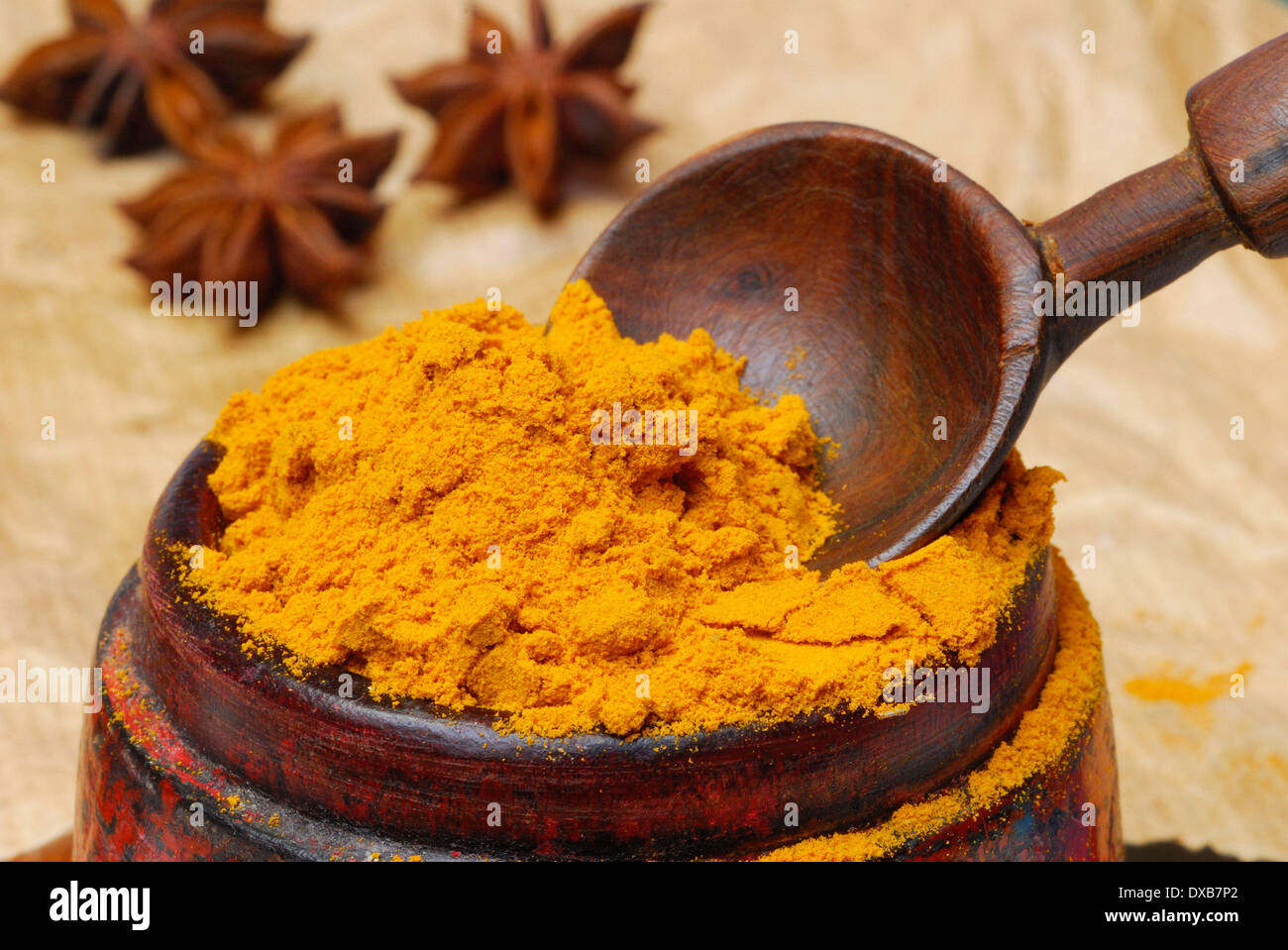 Turmeric powder hi-res stock photography and images - Alamy