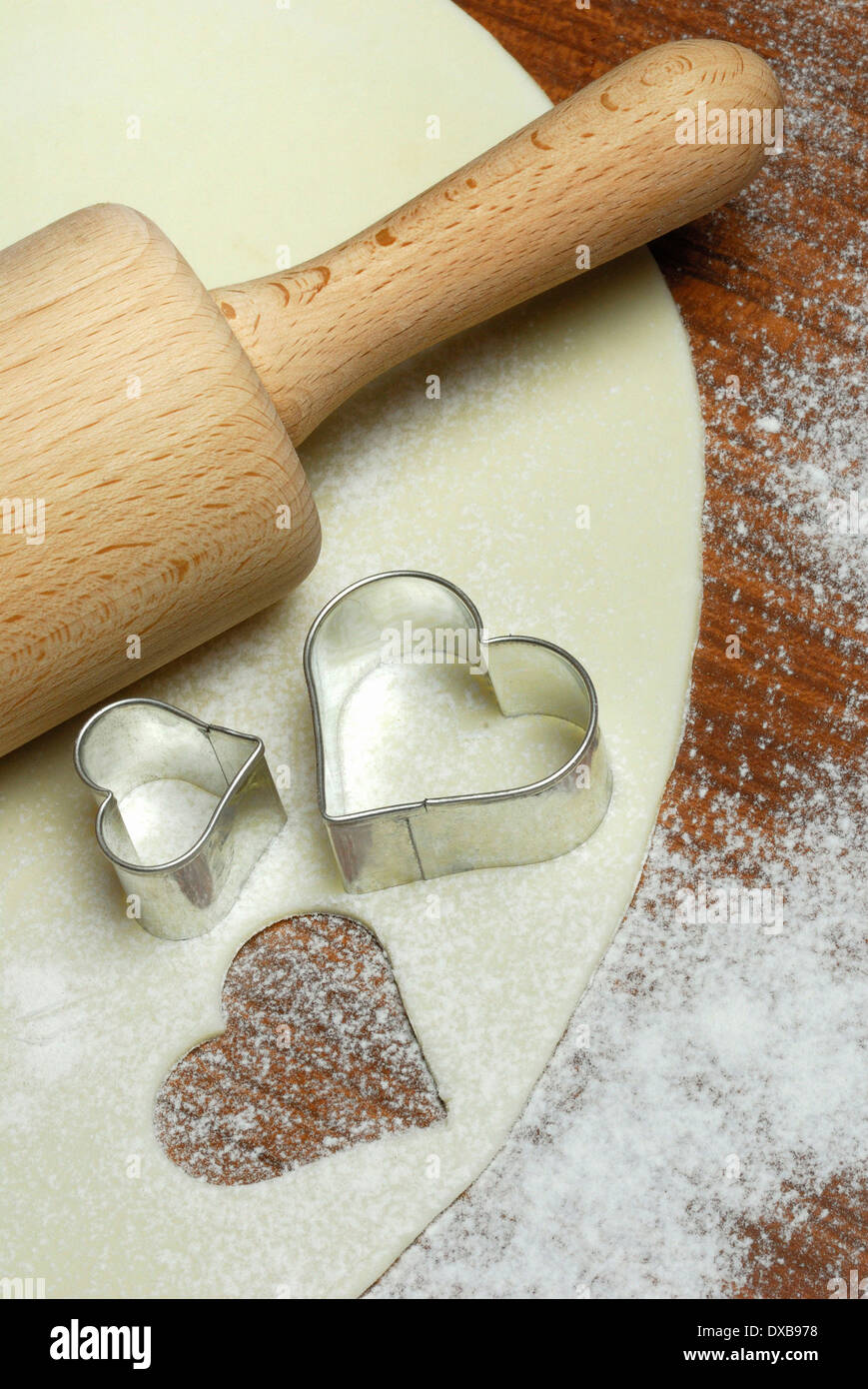 Cookie dough heart cut out hi-res stock photography and images - Alamy